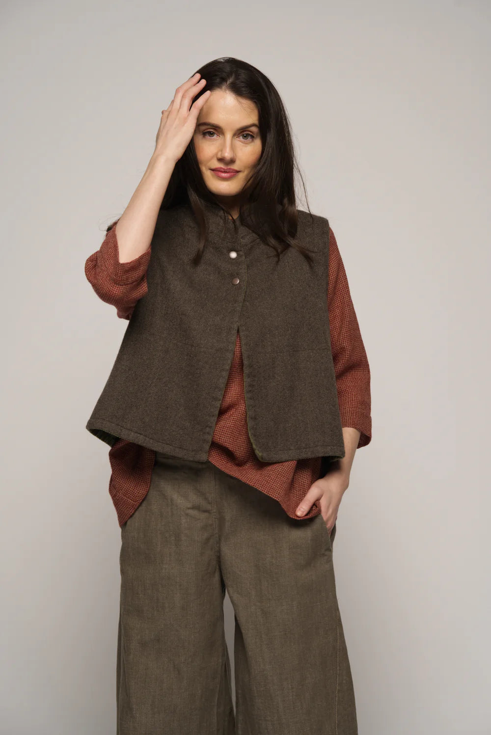 Violet Vest - Wool Mohair